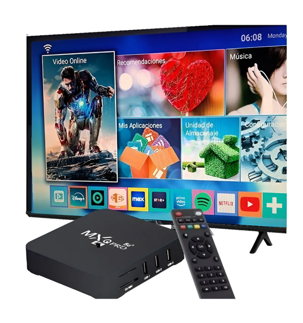 Tv Box Deco Mxq Pro 8k / Magis Tv / Android / Punto Outlet - Negro - N ...
